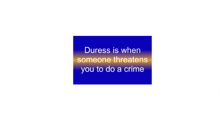 Duress | PDF