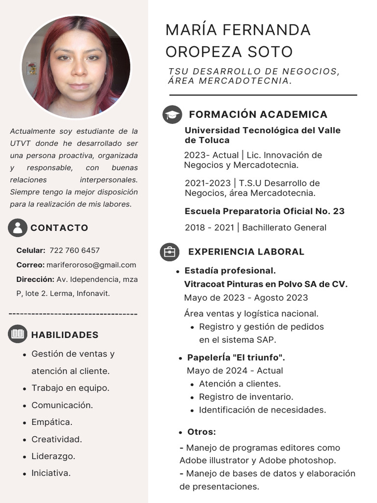 CV. Fernanda Oropeza | PDF