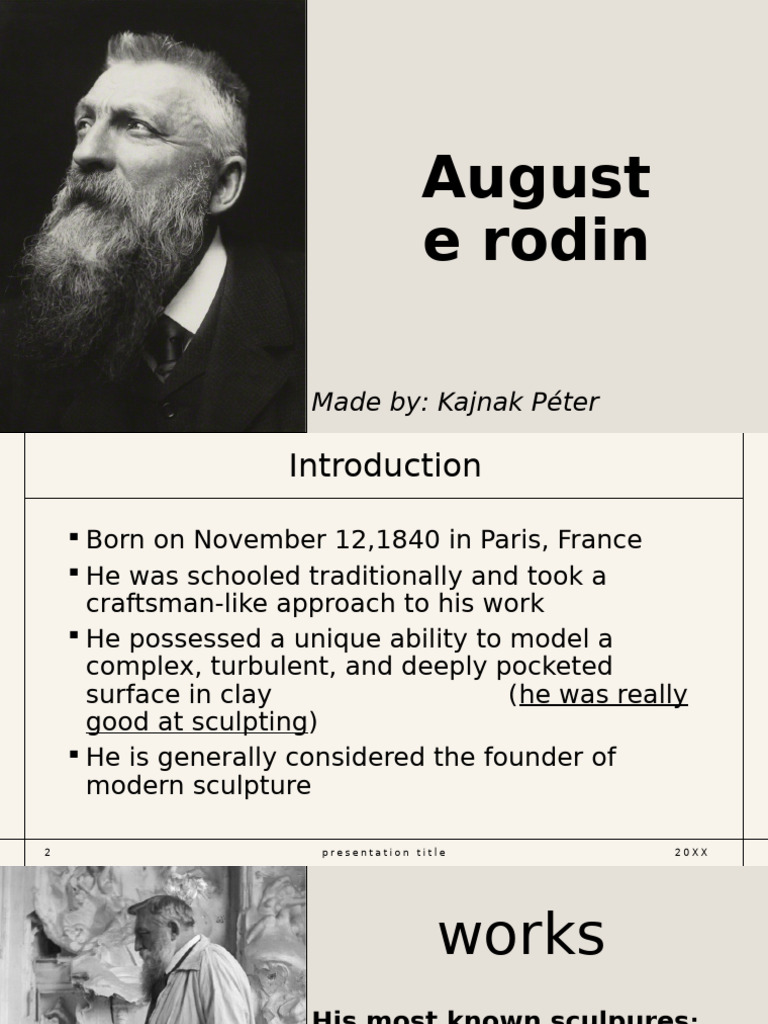 Auguste Rodin: Master of Modern Sculpture | PDF