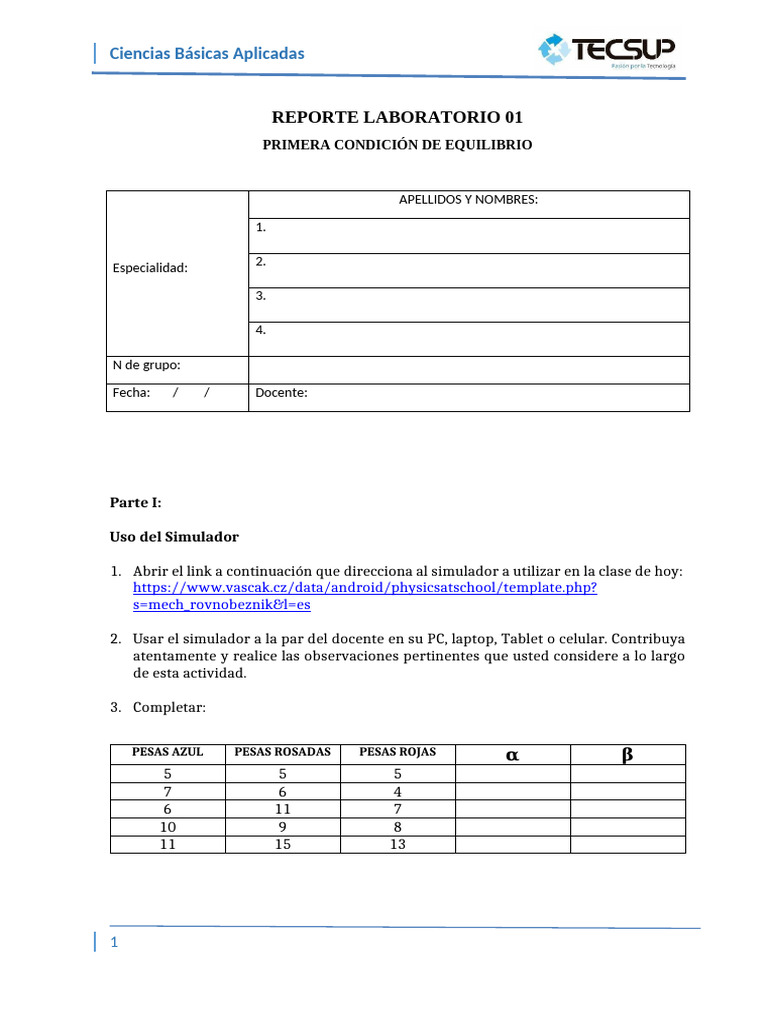 Reporte01 CBA 2024 2 | PDF | Masa
