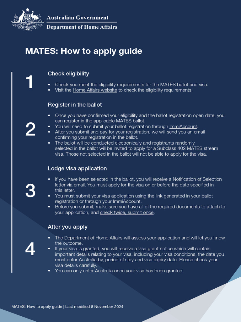 Mates How To Apply Guide | PDF