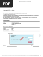 CIBC Void Cheque_Direct Deposit Form | PDF | Payments | Cheque