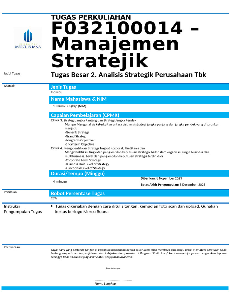 Template RTM - 2 - Prof Wiwik NOV 2023 | PDF