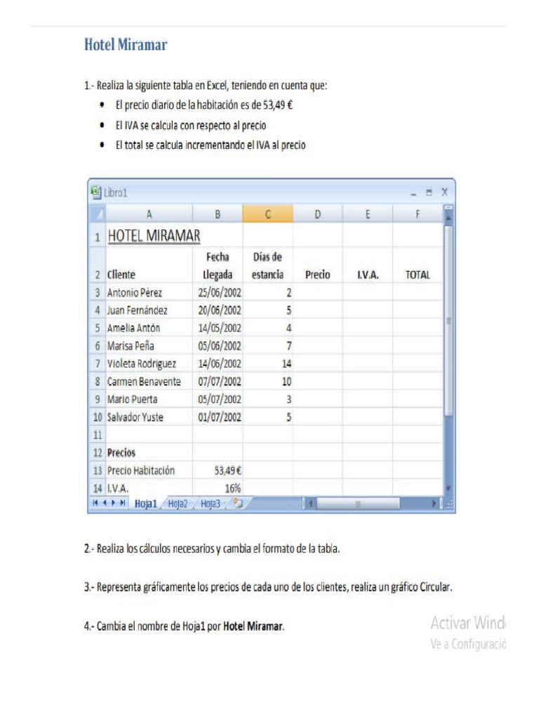 Practica Excel | PDF