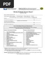 Pidsr Weekly Notifiable Report 1 | PDF | Animal Diseases | Animal Viral ...