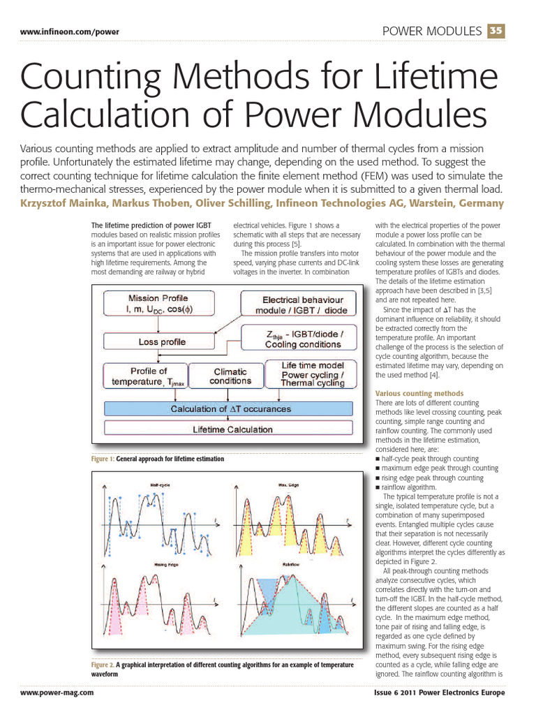 Counting Methods For Lifetime | PDF | Finite Element Method | Power ...