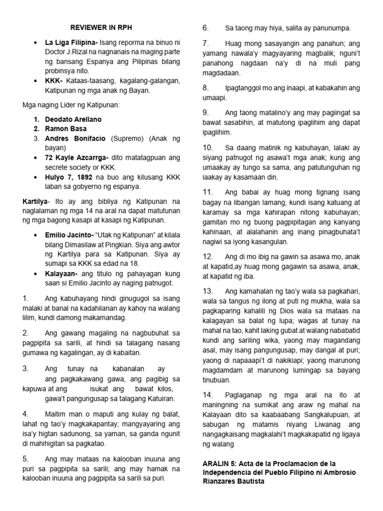 Reviewer in RPH | PDF