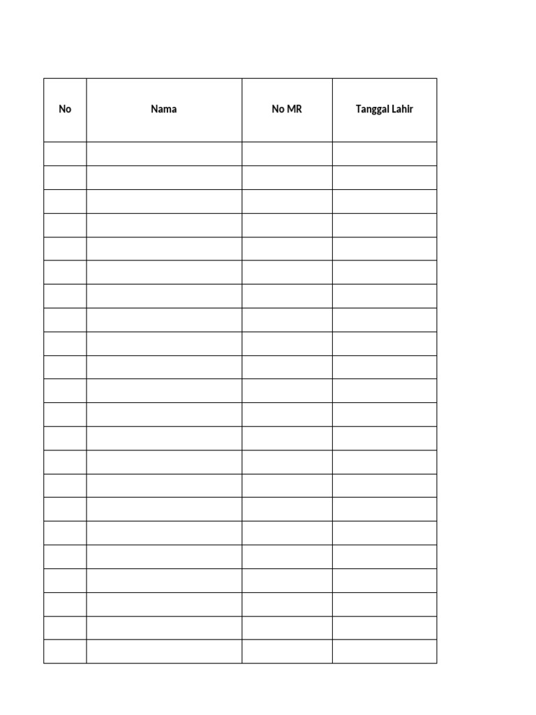 Form Pelaporan Skrining PJB | PDF