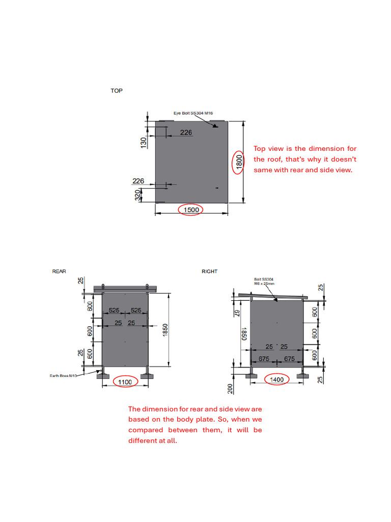 Explaination For Dimension Shelter | PDF