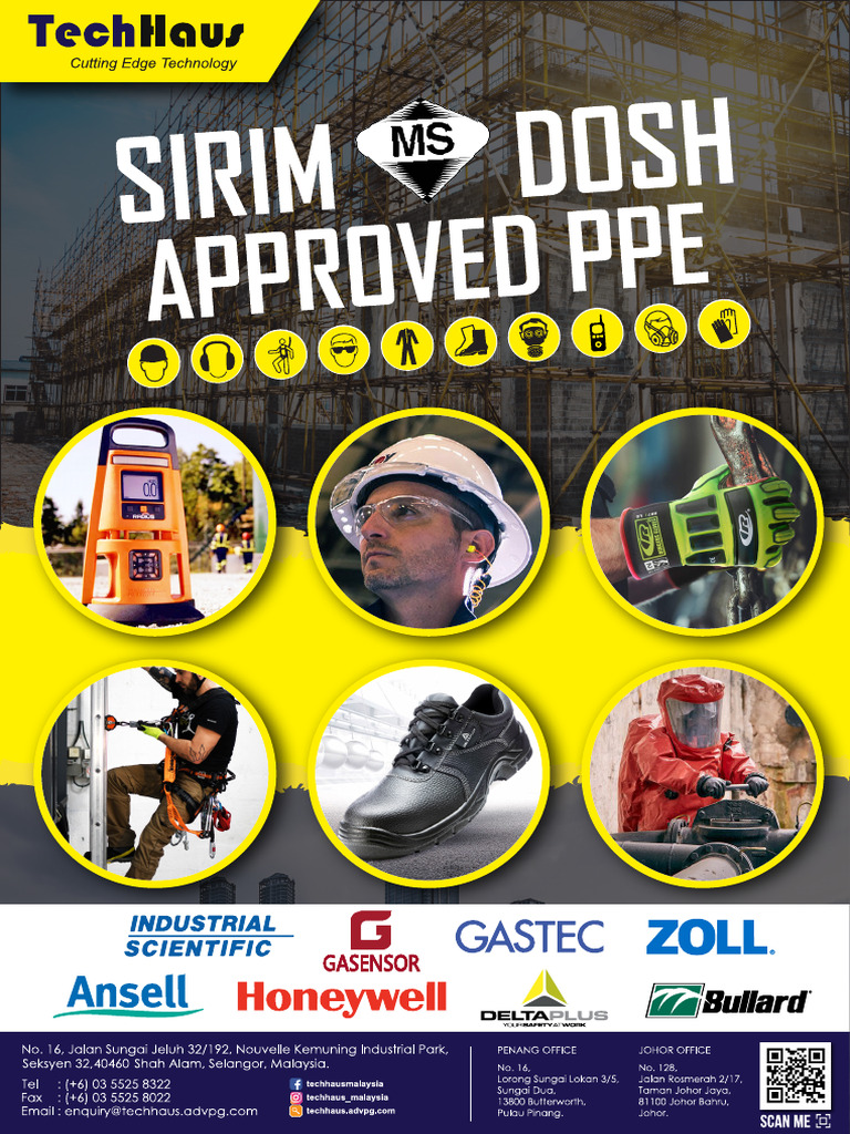 DOSH SIRIM APPROVE PPE Brochure 2023 | PDF