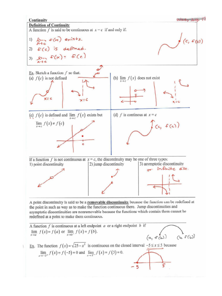 04 Continuity and IVT KEY | PDF
