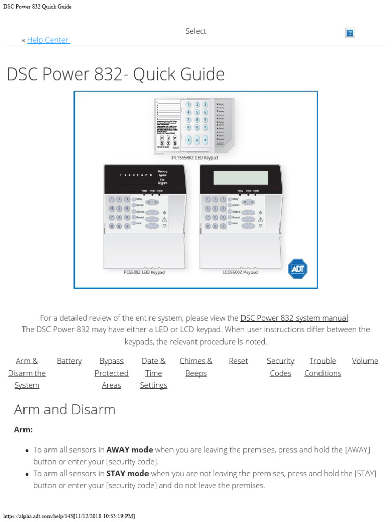 DSC Power 832 Quick Guide | PDF | Software | Computing