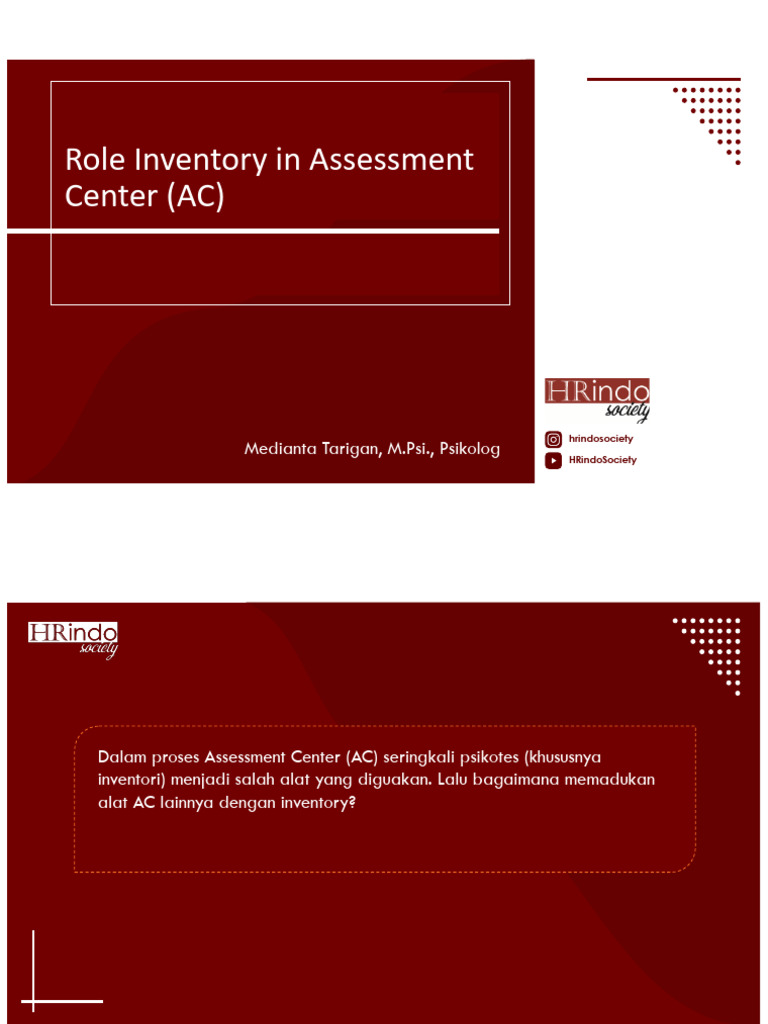 08a Role Inventory in AC (202411) | PDF