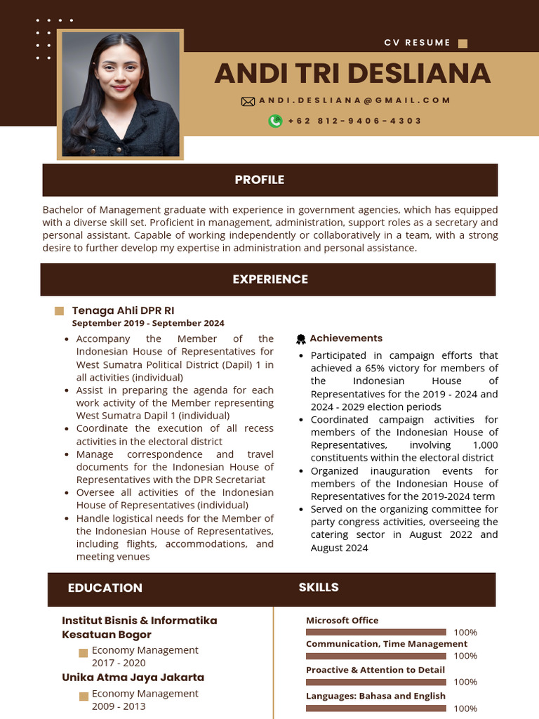 Resume - Andi Tri Desliana | PDF | Indonesian Language | Indonesia