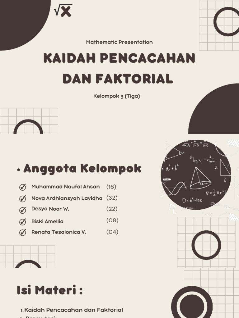 Beige Modern Mathematics Class Presentation | PDF