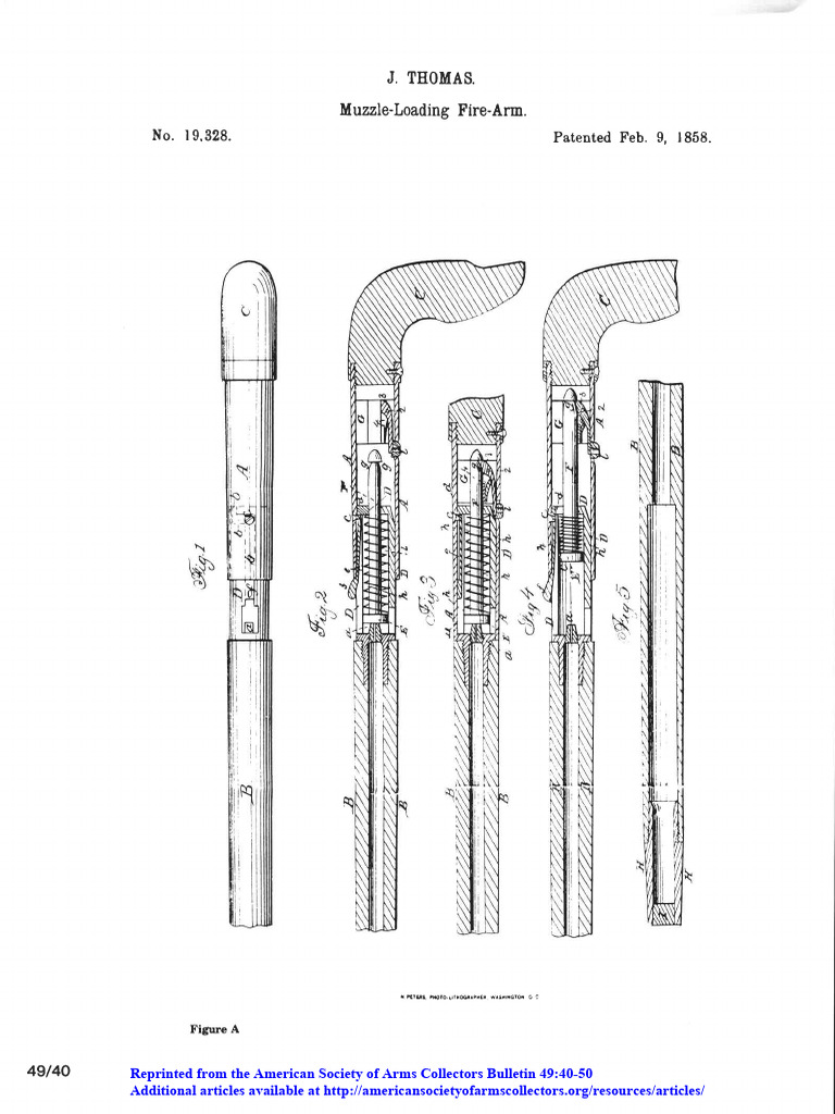 1983 B49 Remington Cane Guns | PDF | Gun Barrel | Projectile Weapons