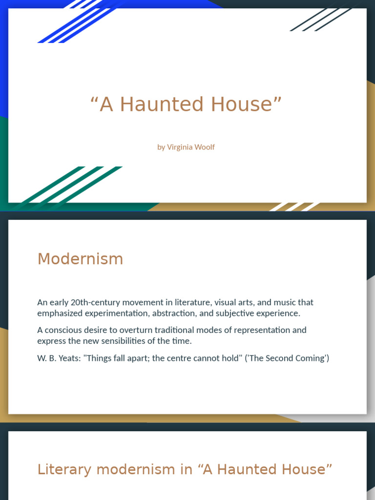 "A Haunted House" and Modernism | PDF