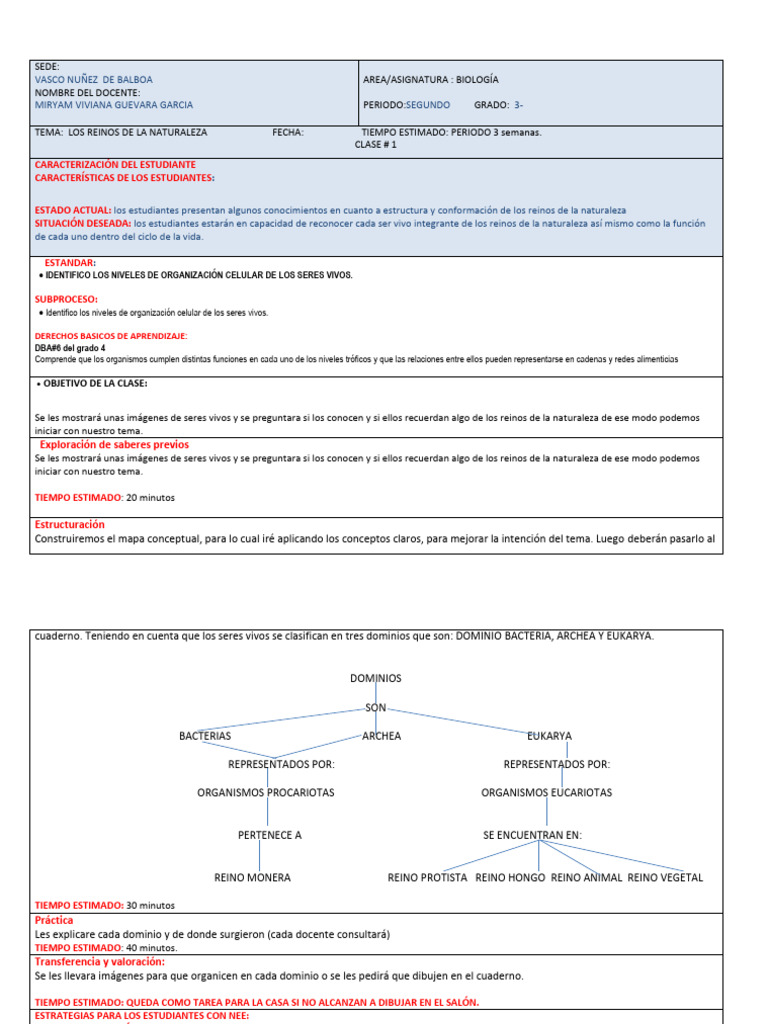 Plan de Aula de Ciencias Naturales Segundo Periodo Grado 3 | PDF | Agua ...
