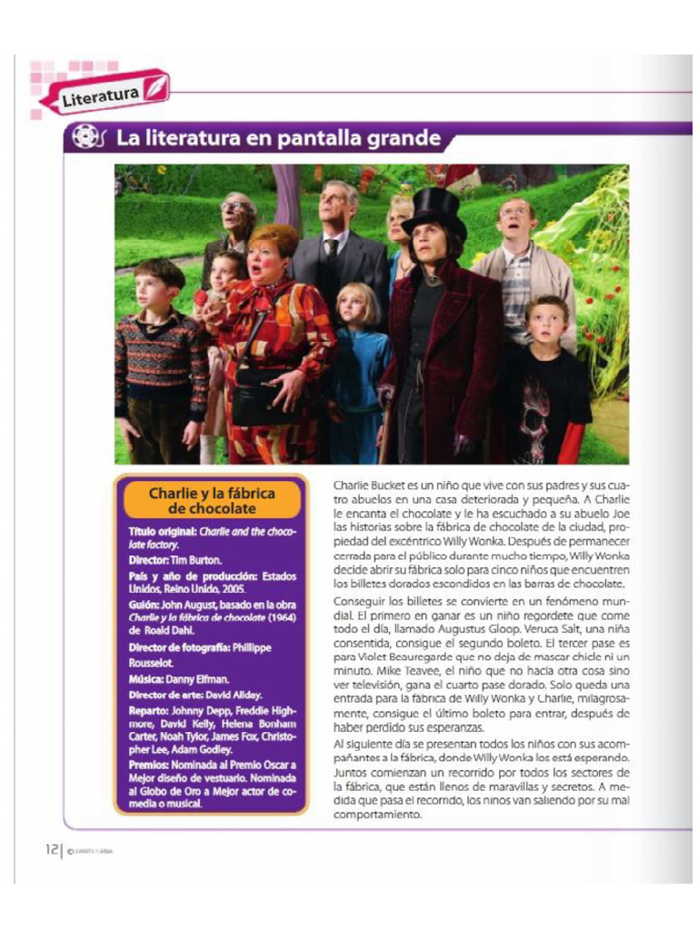 Charlie y La Fábrica de Chocolate | PDF