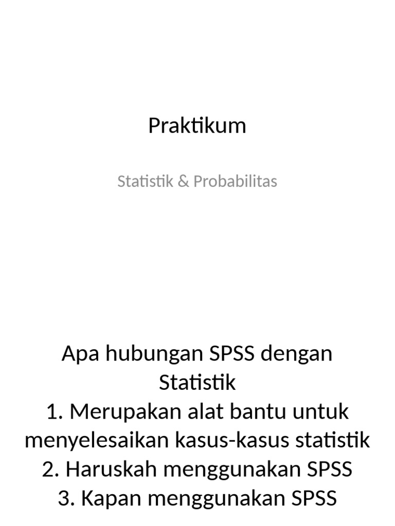 Tutorial SPSS | PDF