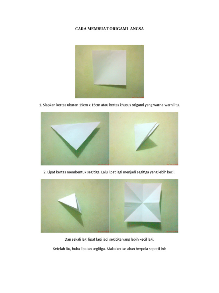 Origami Angsa | PDF