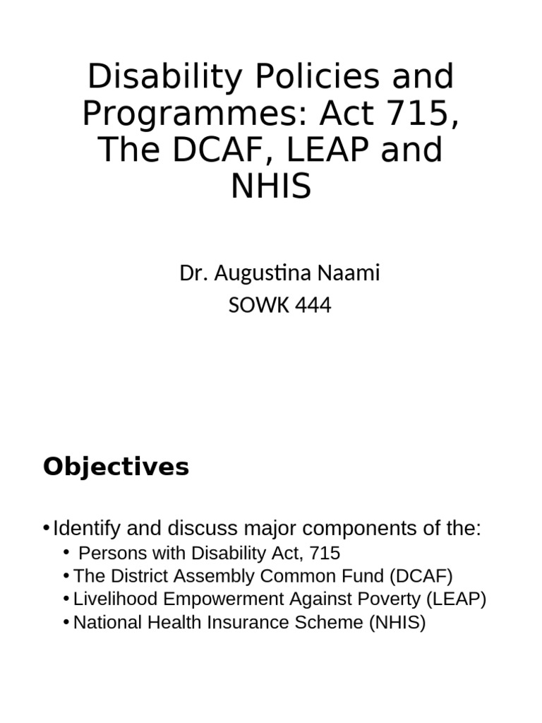 Disability Policies and Rights Overview | PDF | Disability | Employment