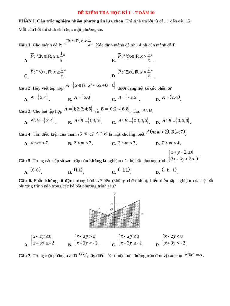 Đề CK1 Toán 10-11-12 Form 2025 | PDF