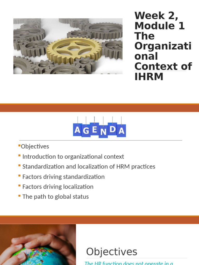 Week 2, Module 1 - The Organizational Context of IHRM 2 | PDF | Multinational Corporation ...