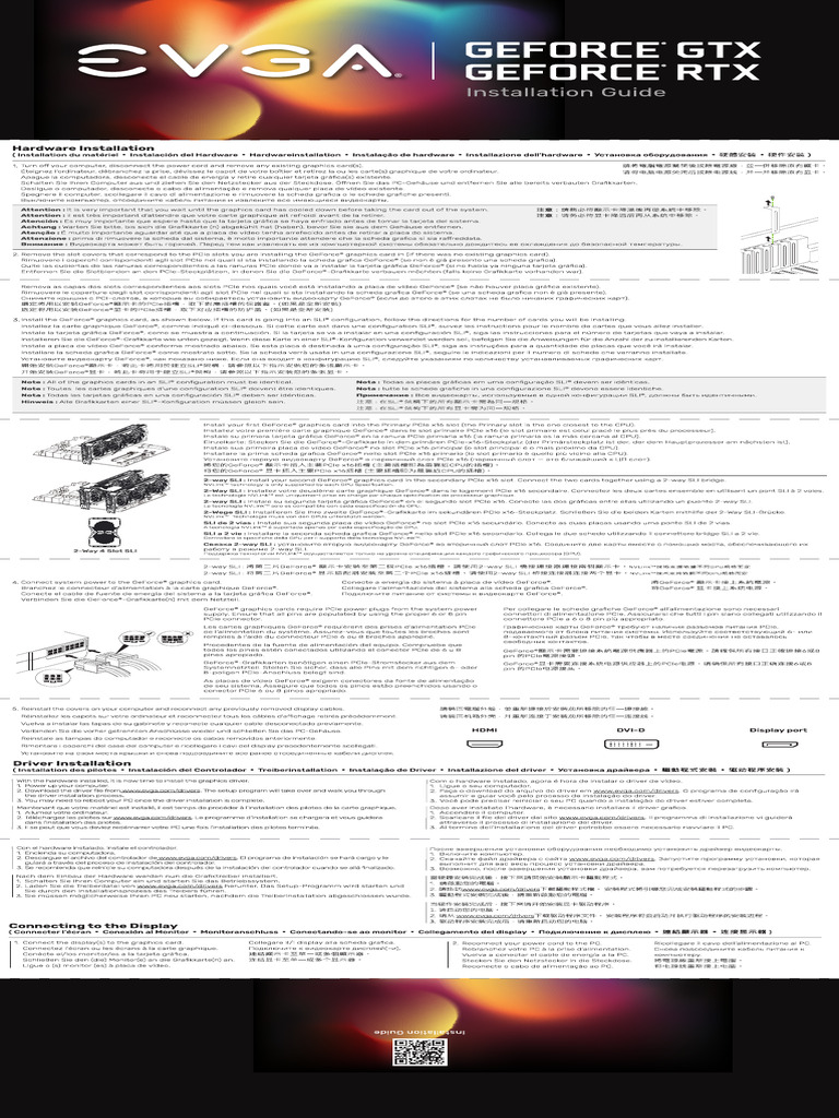 EVGA Graphics Manual 2021 | PDF