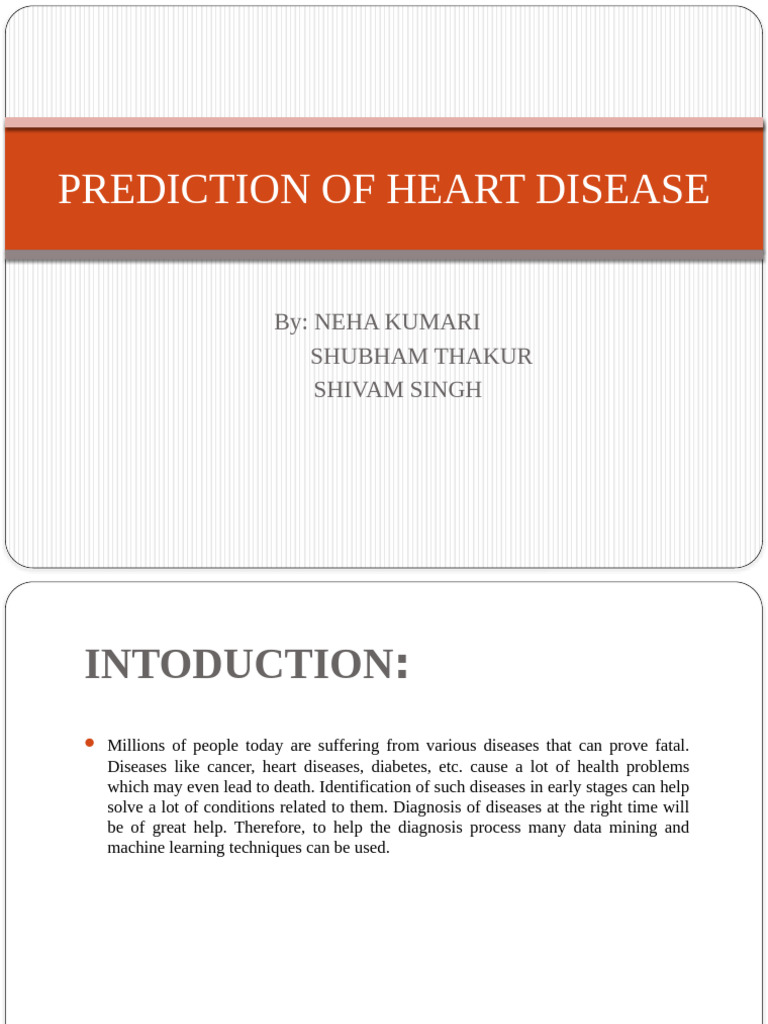 Heart Disease Prediction Using ML Techniques | PDF