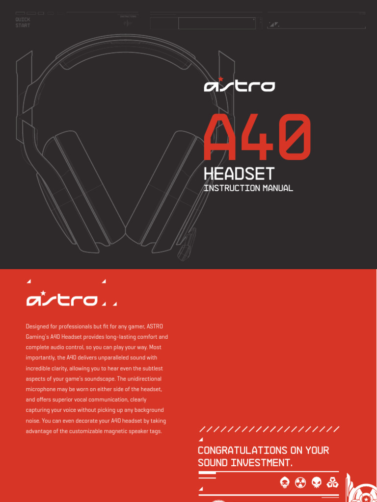 A40 PC ASTRO Manual DarkGrey-Gen2 | PDF | Headphones | Microphone