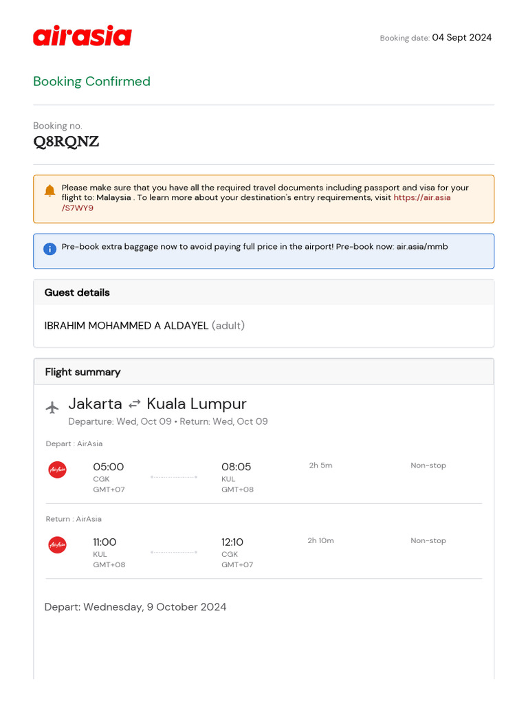 Tiket MR Ibrahim Cgk-Kul | PDF