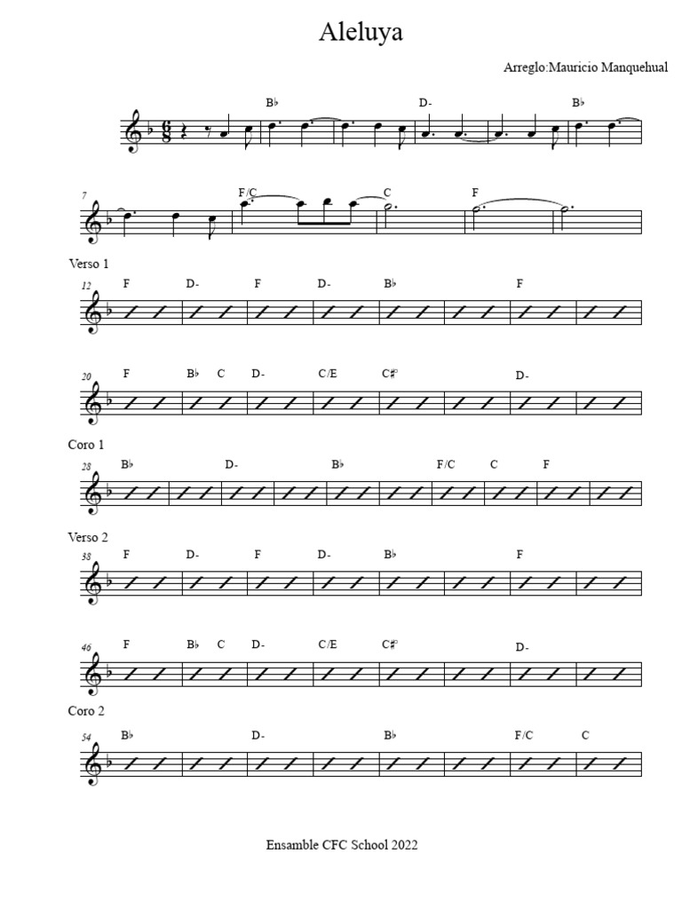 Aleluya - Score | PDF