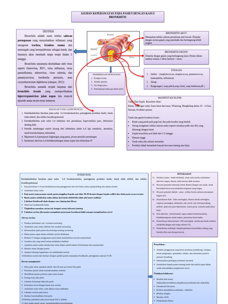 Asuhan Keperawatan untuk Bronkhitis | PDF