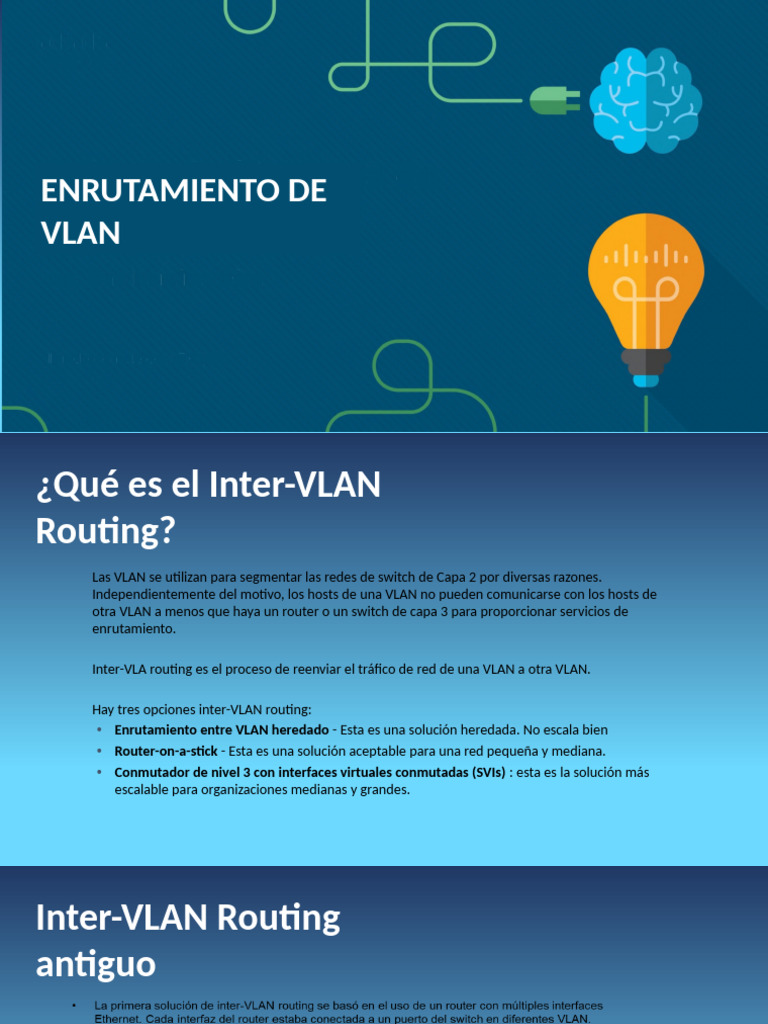 Enrutamiento de Vlan | PDF | Conmutador de red | Enrutador (Computación)