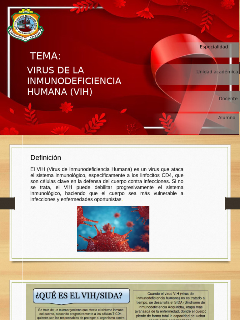 VIH: Definición, Transmisión y Prevención | PDF | VIH | Virus