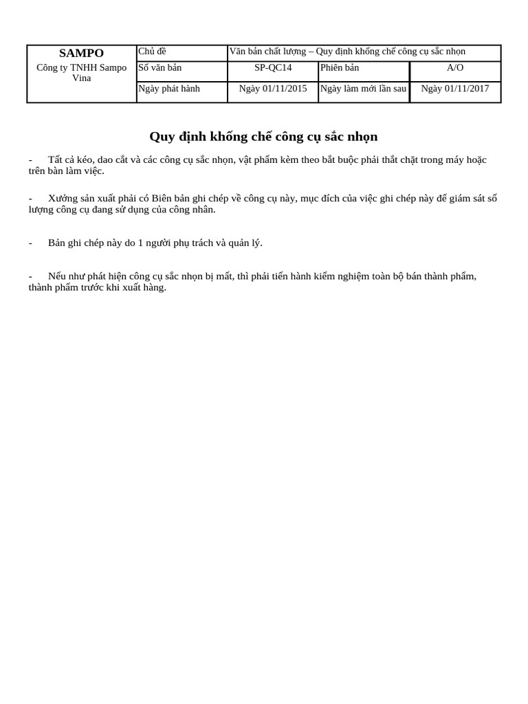 Kim Soat Cong c Dng c Sc Nhn | PDF