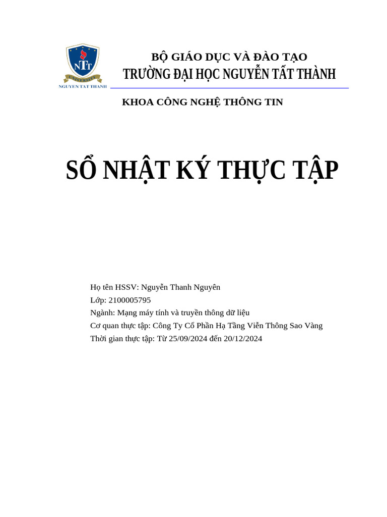 Nhật ký TTTN | PDF