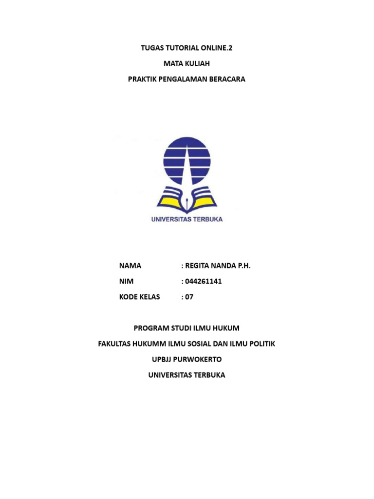 Praktik Pengalam Beracara - Regita Nanda.2docx | PDF