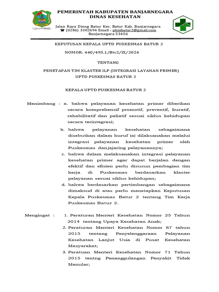 SK Ilp Batur 2 2024 | PDF