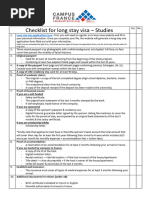 VFS Visa Checklist Detailed Subdocs | PDF | Receipt | Travel Visa