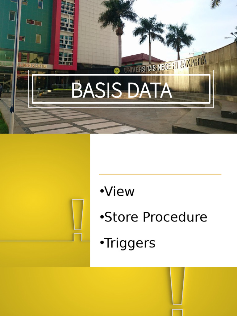 Panduan Lengkap: View, Store Procedure, dan Trigger | PDF
