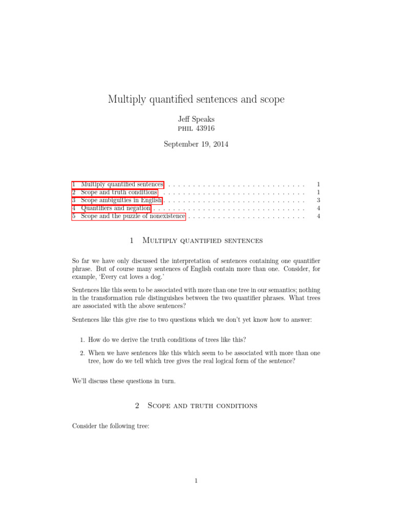 6 Multiple Quantifiers | PDF | Semantics | Logic