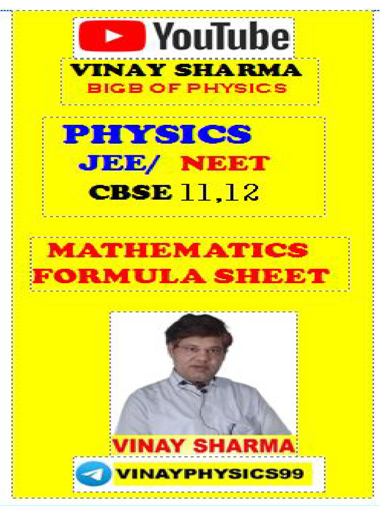Mathematics Formula | PDF