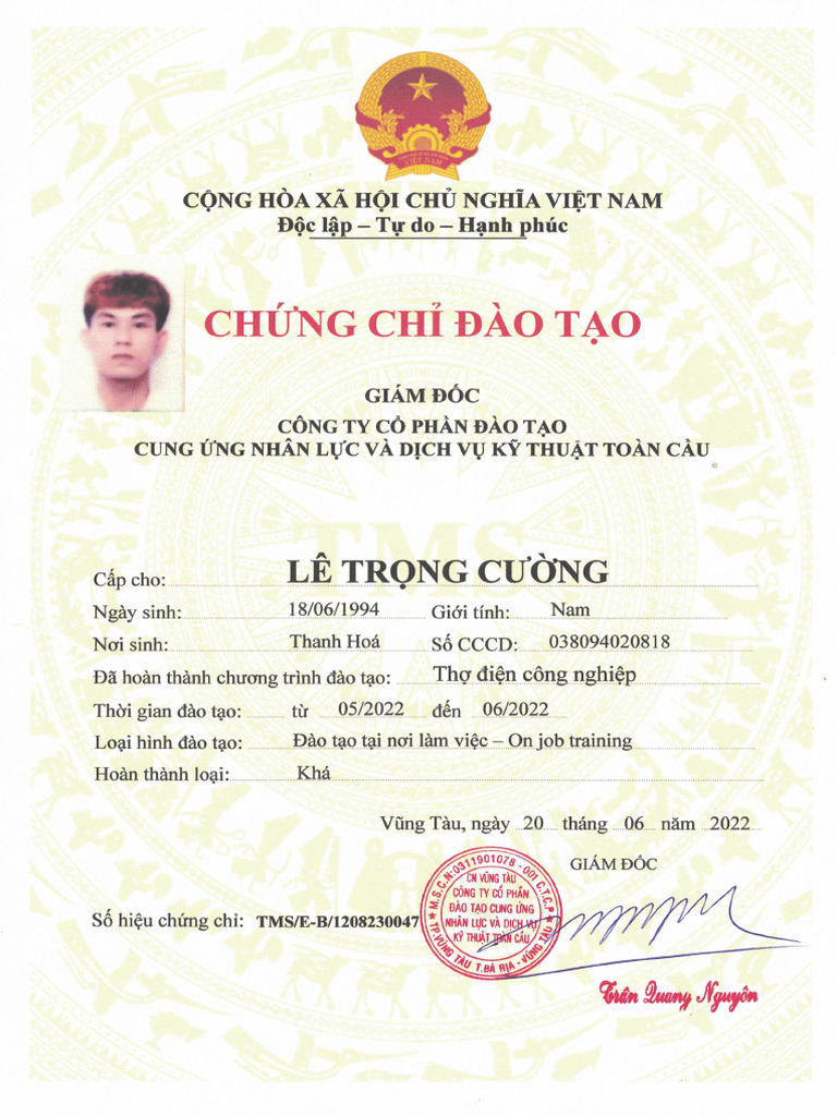 047-Tho Dien CN-Le Trong Cuong | PDF