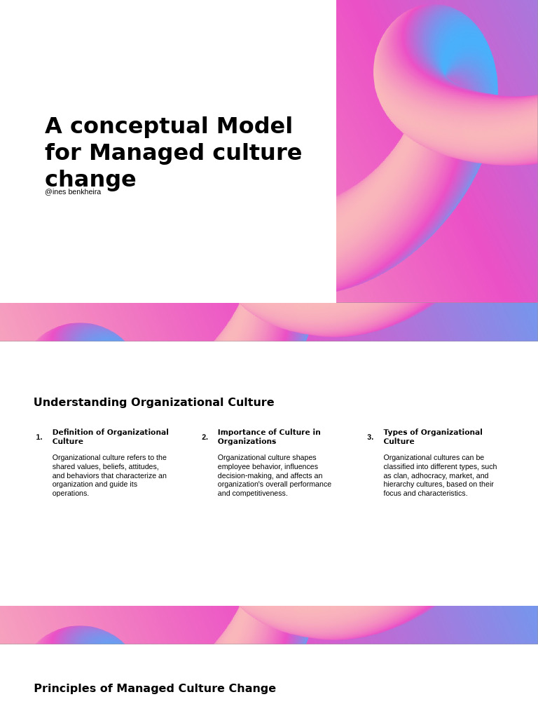 A Conceptual Model for Managed Culture Change | PDF | Organizational ...