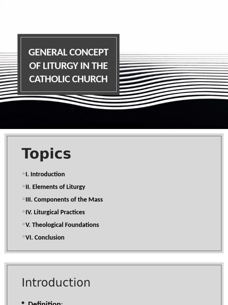 Catholic Church Liturgy Overview | PDF | Mass (Liturgy) | Eucharist