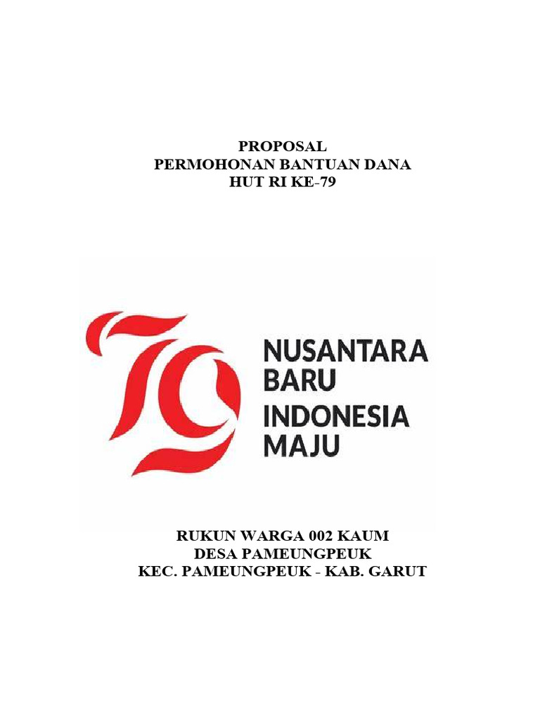 Proposal Agustusan 2024 | PDF