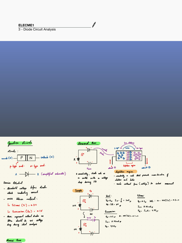 Diode Circuit Analysis and Load Line | PDF | Diode | Electrical Engineering