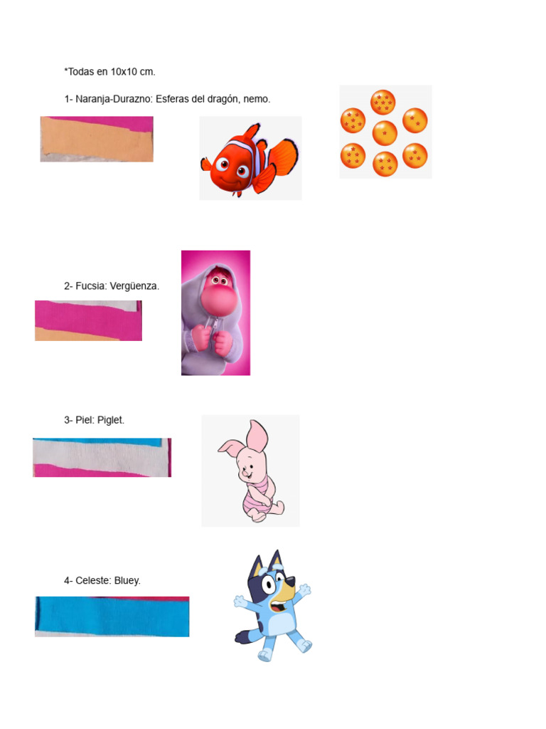 Monitos Por Color | PDF